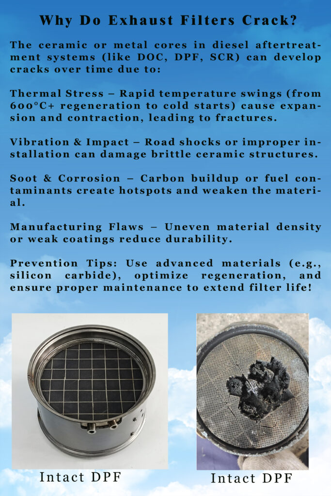 Daily Science - Why Do Exhaust Filters Crack? - Xichuang DPF Manufacturer